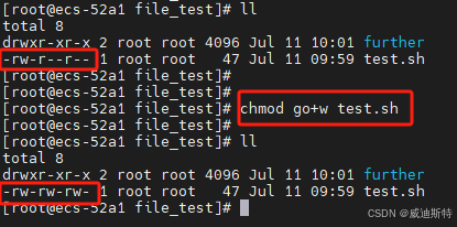 linux命令：文件权限管理chmod、chown命令详解（目录文件权限和所有者）-CSDN博客