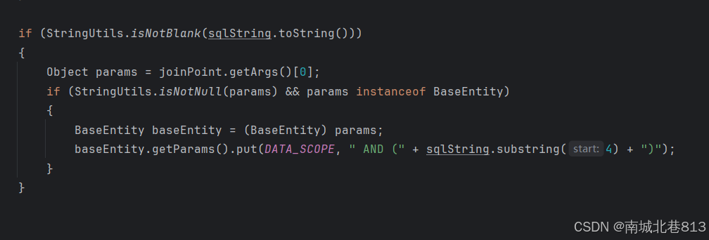 ruoyi中AOP类DataScopeAspect对于全部权限、自定义权限、仅本人权限分析的分析_若依 仅本人数据权限 代码-CSDN博客