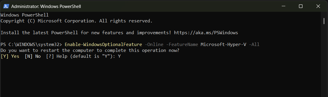 如何通过PowerShell、CMD或系统设置配置Hyper-V_通过命令行启用hyper-v功能-CSDN博客