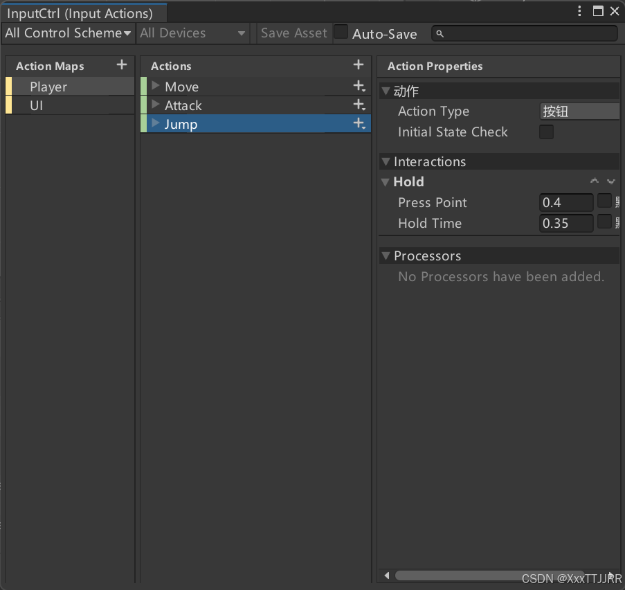 使用InputSystem更新脚本（Jump,Move,Attack）和 StateMachineBehaviour 来增加动画状态机的事件_inputaction ...