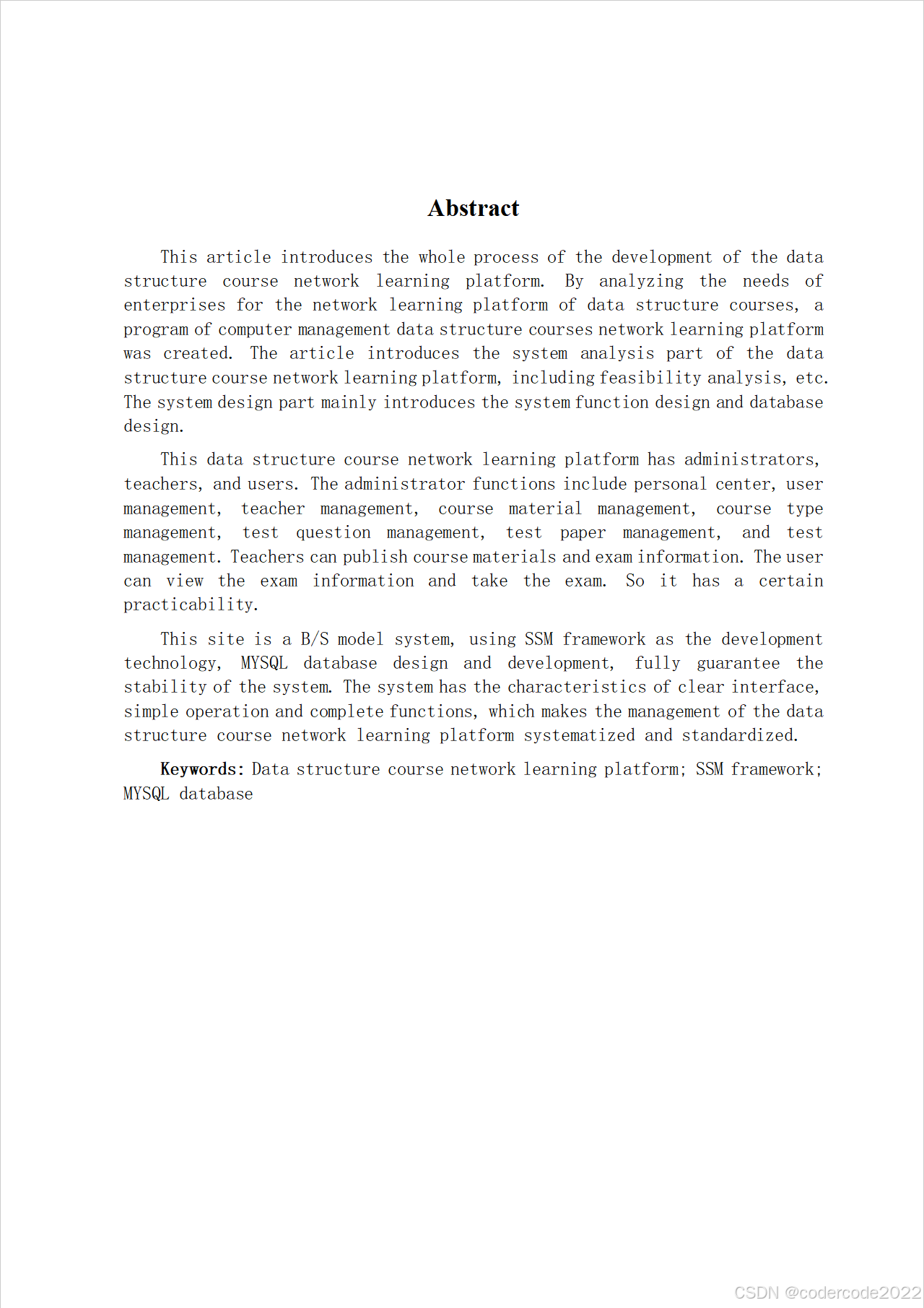 Ssm数据结构课程网络学习平台的设计与实现vue(10483) Csdn博客