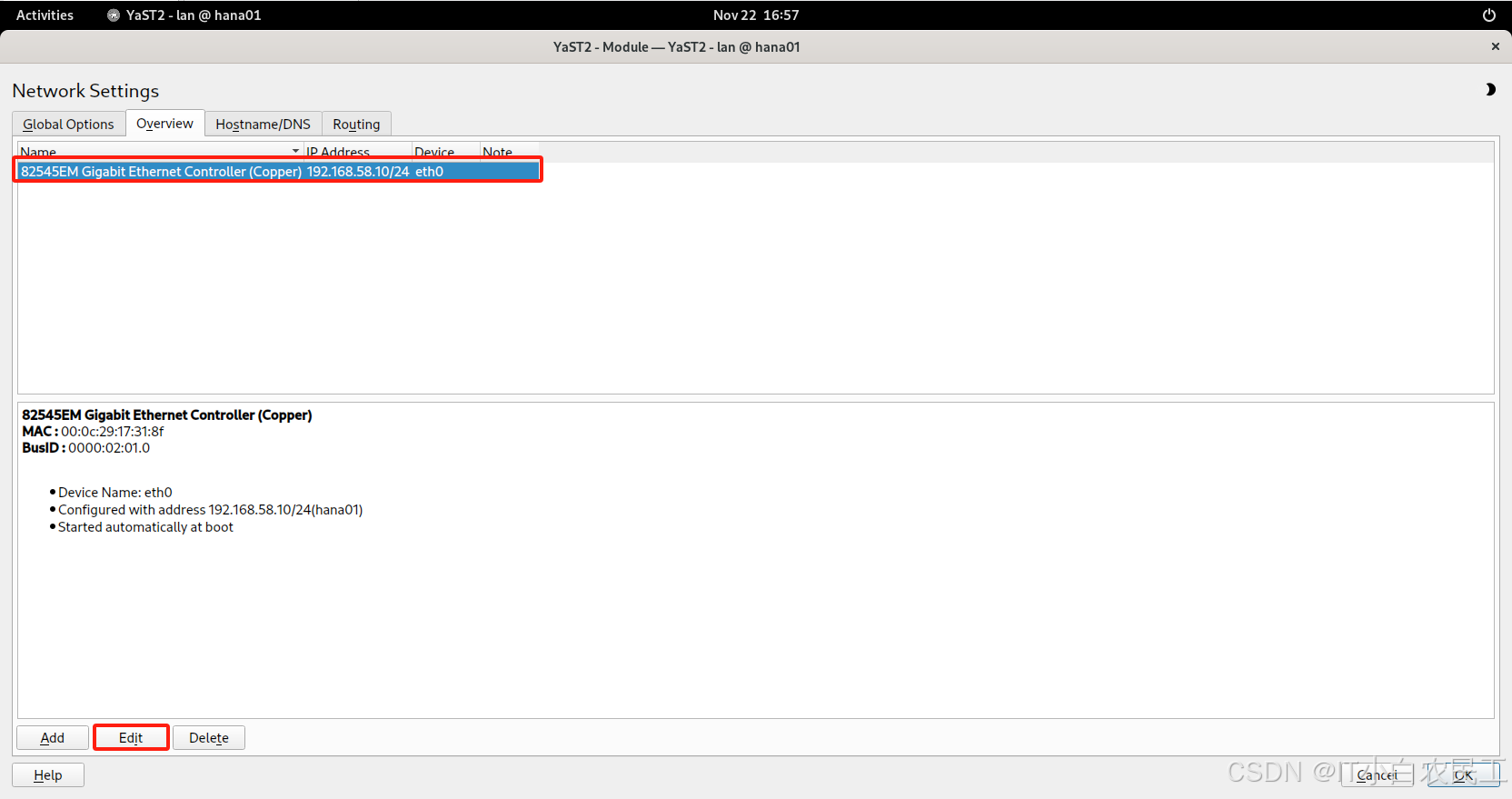 VMware SUSE Linux设置网络_suse配置网络-CSDN博客