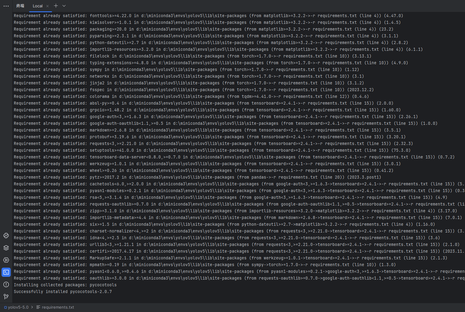 ERROR: No matching distribution found for pycocotools＞=2.0-CSDN博客