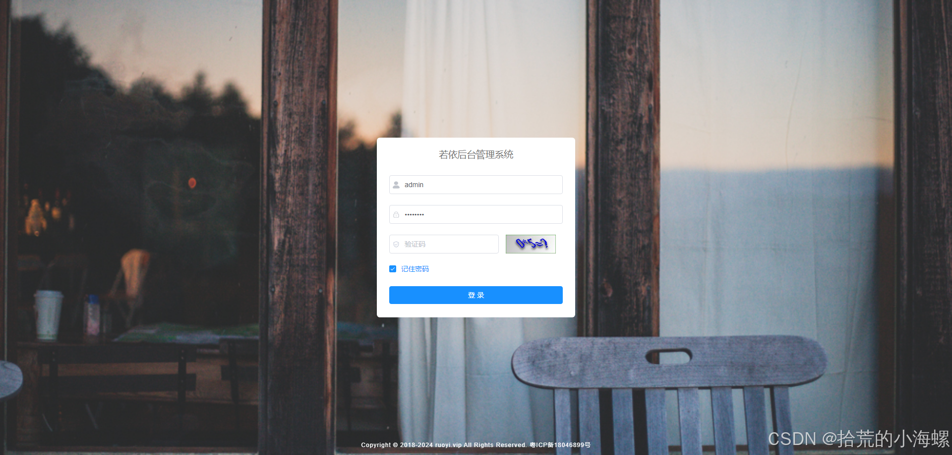 WEB：RuoYi-Vue3 开源项目的详细指南-CSDN博客