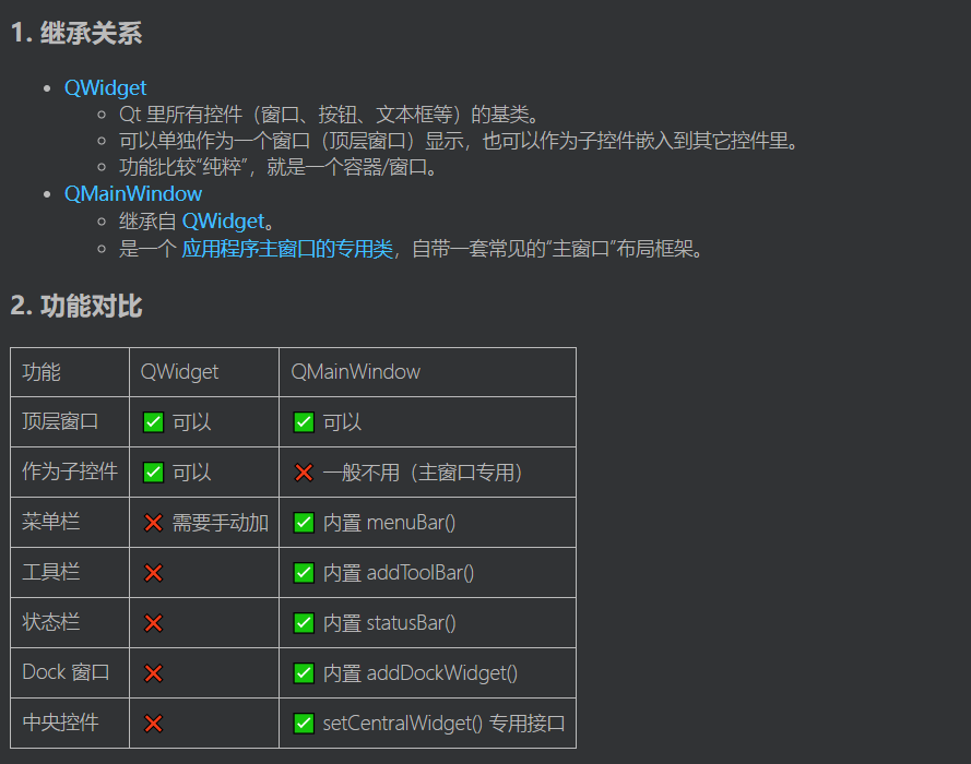 pyside6:QMainWindow() 菜单栏、工具栏、状态栏、QWidget VS QMainWindow、Dock 窗口-CSDN博客