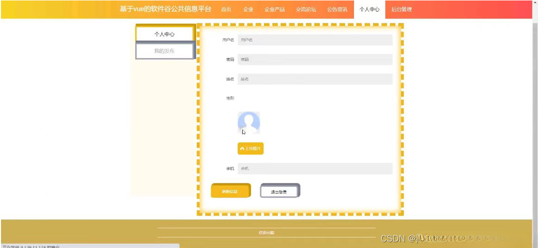 Javaphpnodejspython基于vue的软件谷公共信息平台【2024年毕设】 Csdn博客