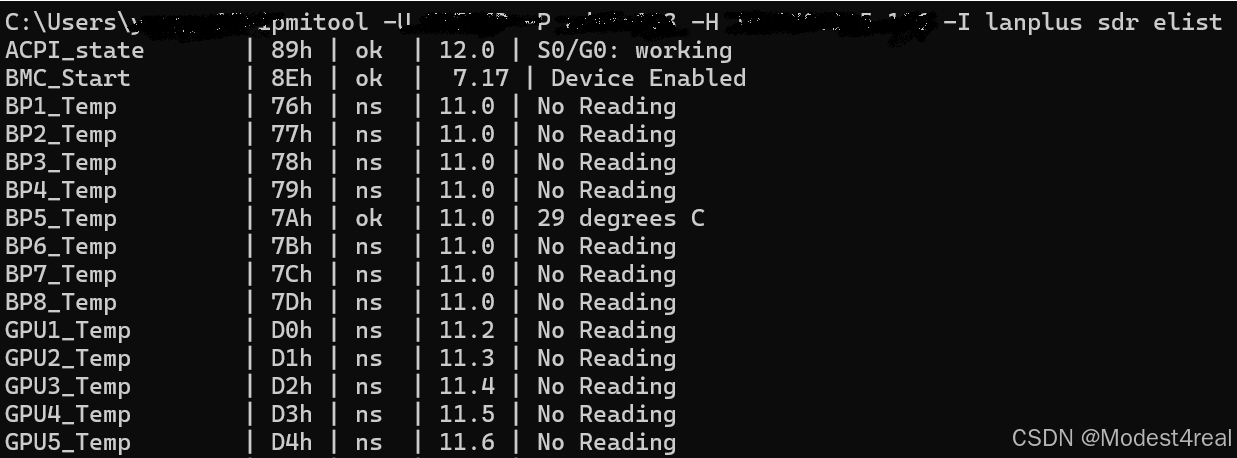 SDR常用命令和ipmitool sdr elist command-CSDN博客