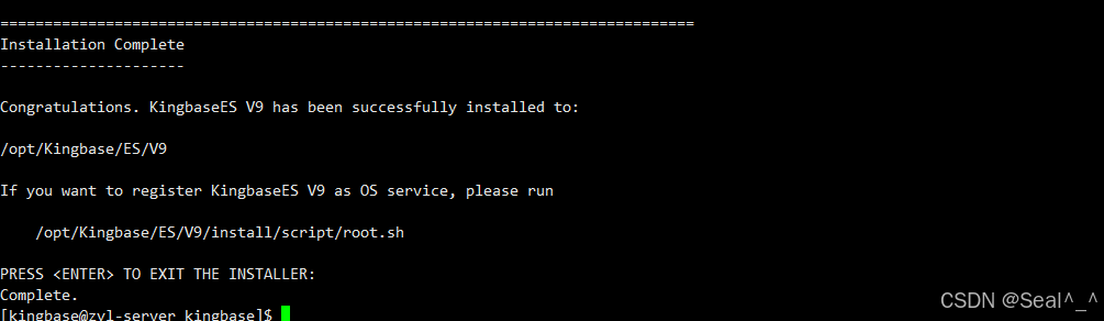 Linux系统命令行安装 KingbaseES V9详细步骤_linux安装kingbase-CSDN博客