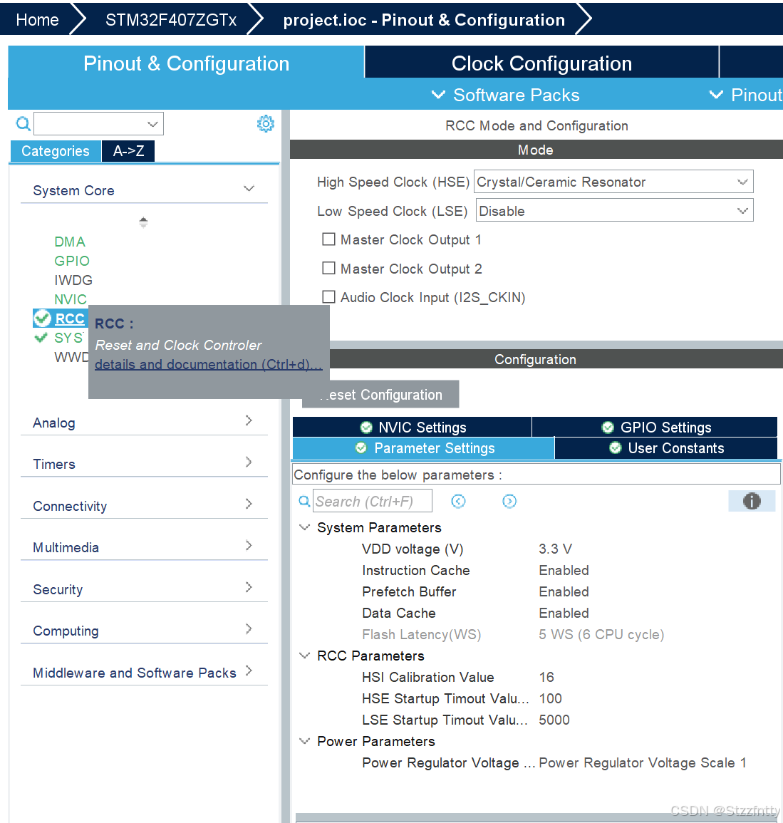 【STM32F407ZGTx】HAL库CubeMX_stm32f407 cubemx配置-CSDN博客