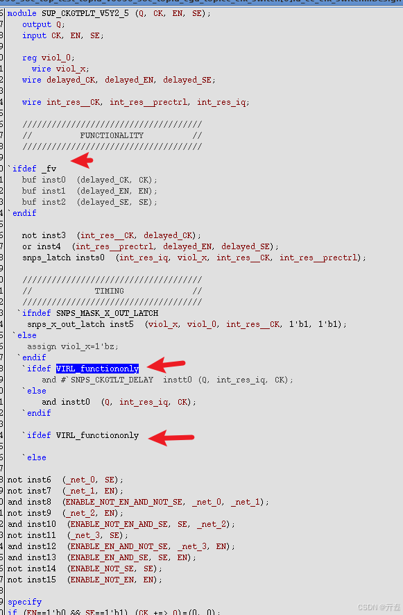 verilog UDP原语描述。clkgate坑_virl functiononly-CSDN博客