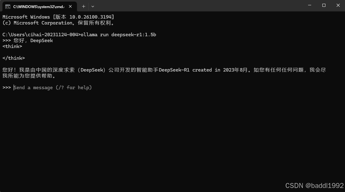 本地部署教程DeepSeek_deespeek部署到本地之后用cmd-CSDN博客