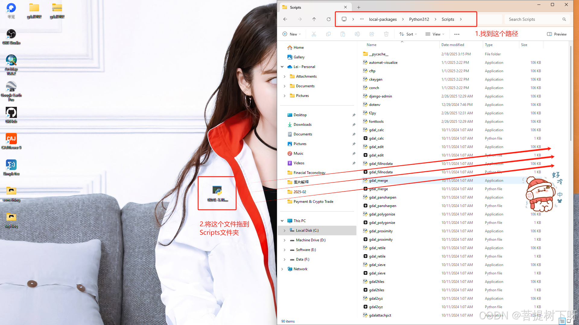 2025！在Windows的Python中安装GDAL包（小白能成！）_pip install gdal-CSDN博客
