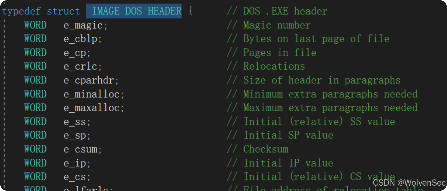 PE文件结构-DOS头部-CSDN博客