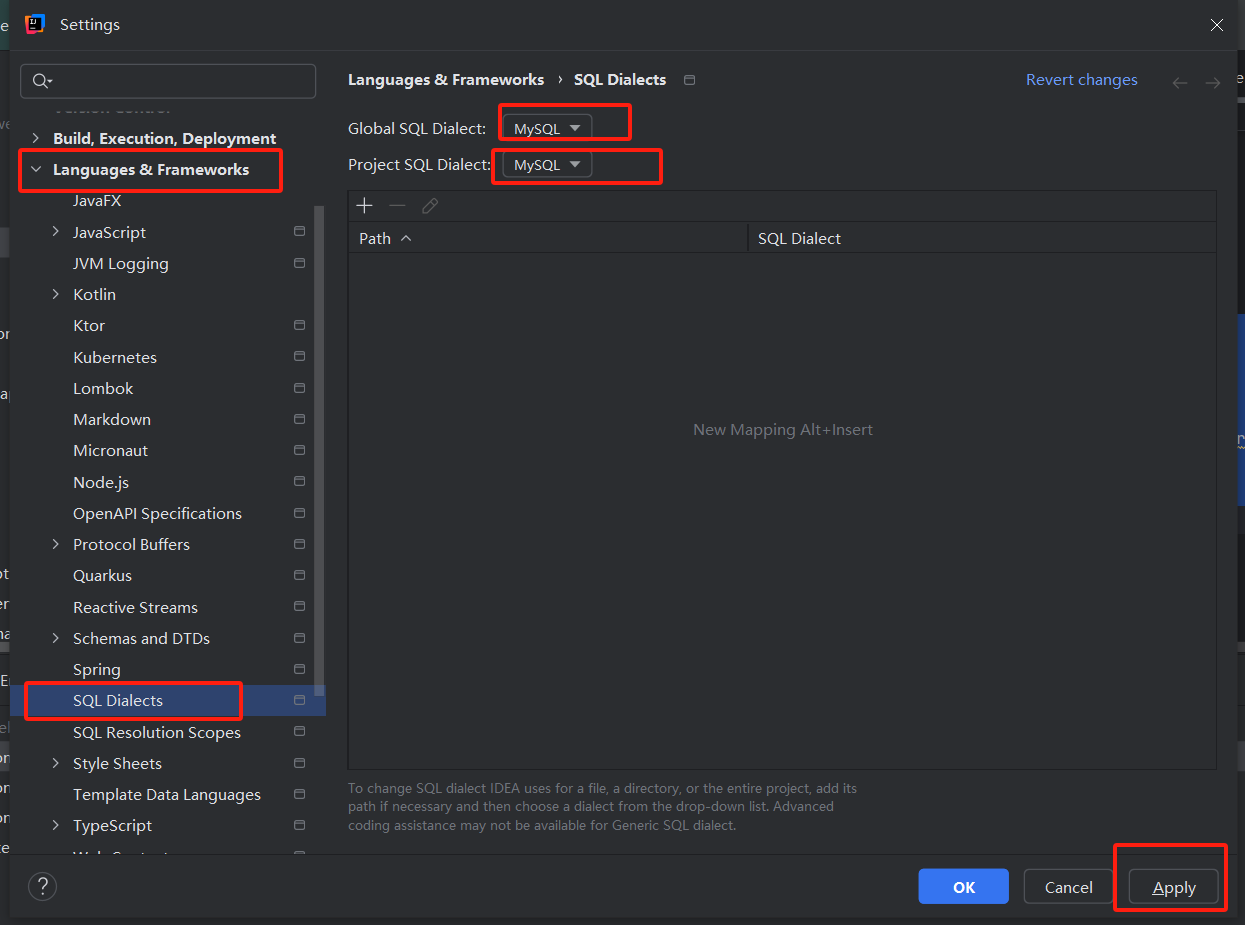 Idea中sql语句黄线提示 SQL dialect is not configured_sql dialect is not configured.-CSDN博客