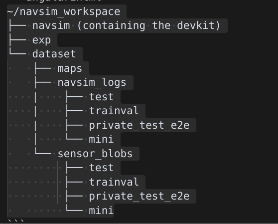 一、安装NAVSIM及数据集_navsim数据集-CSDN博客