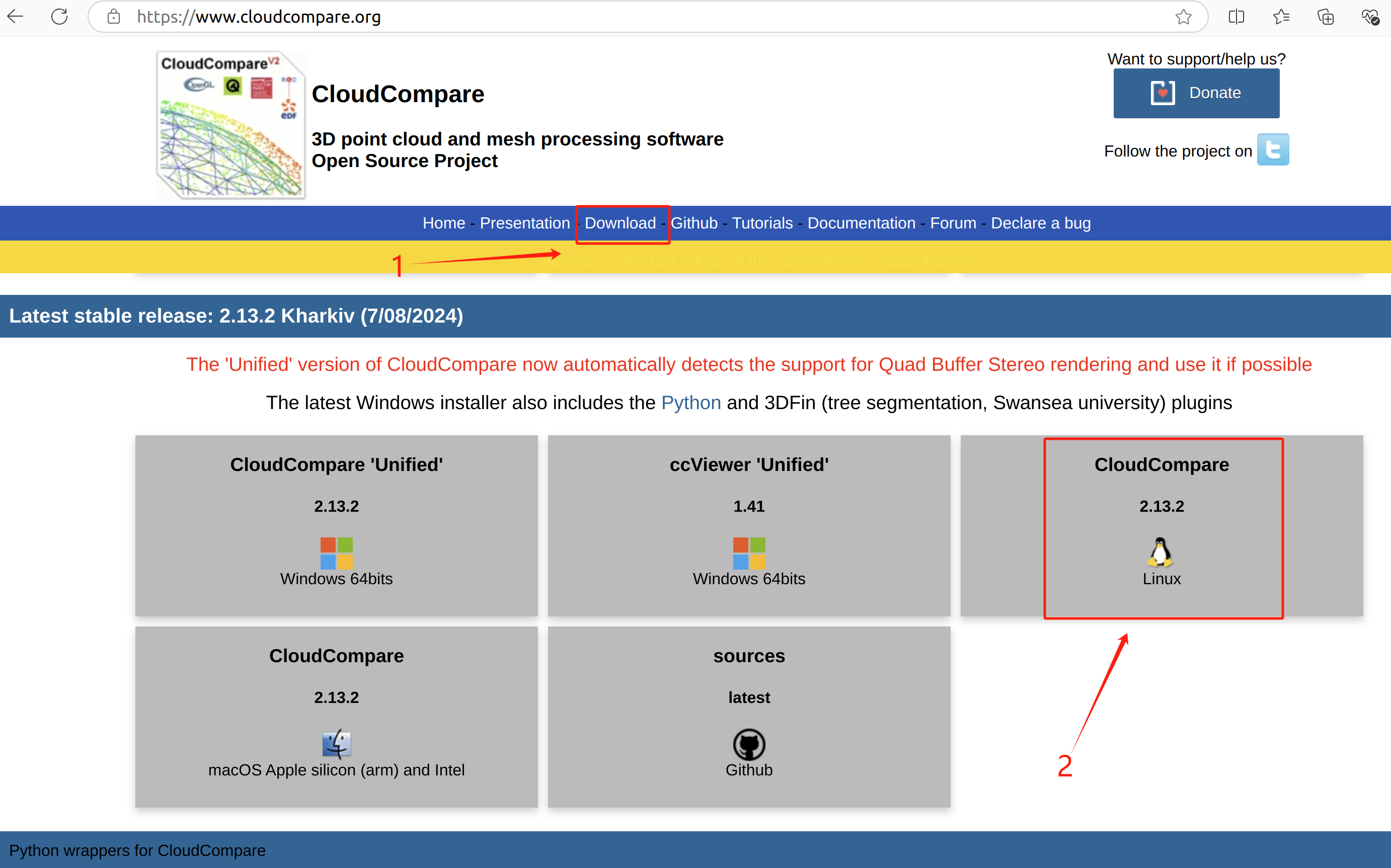 ubuntu安装CloudCompare-CSDN博客