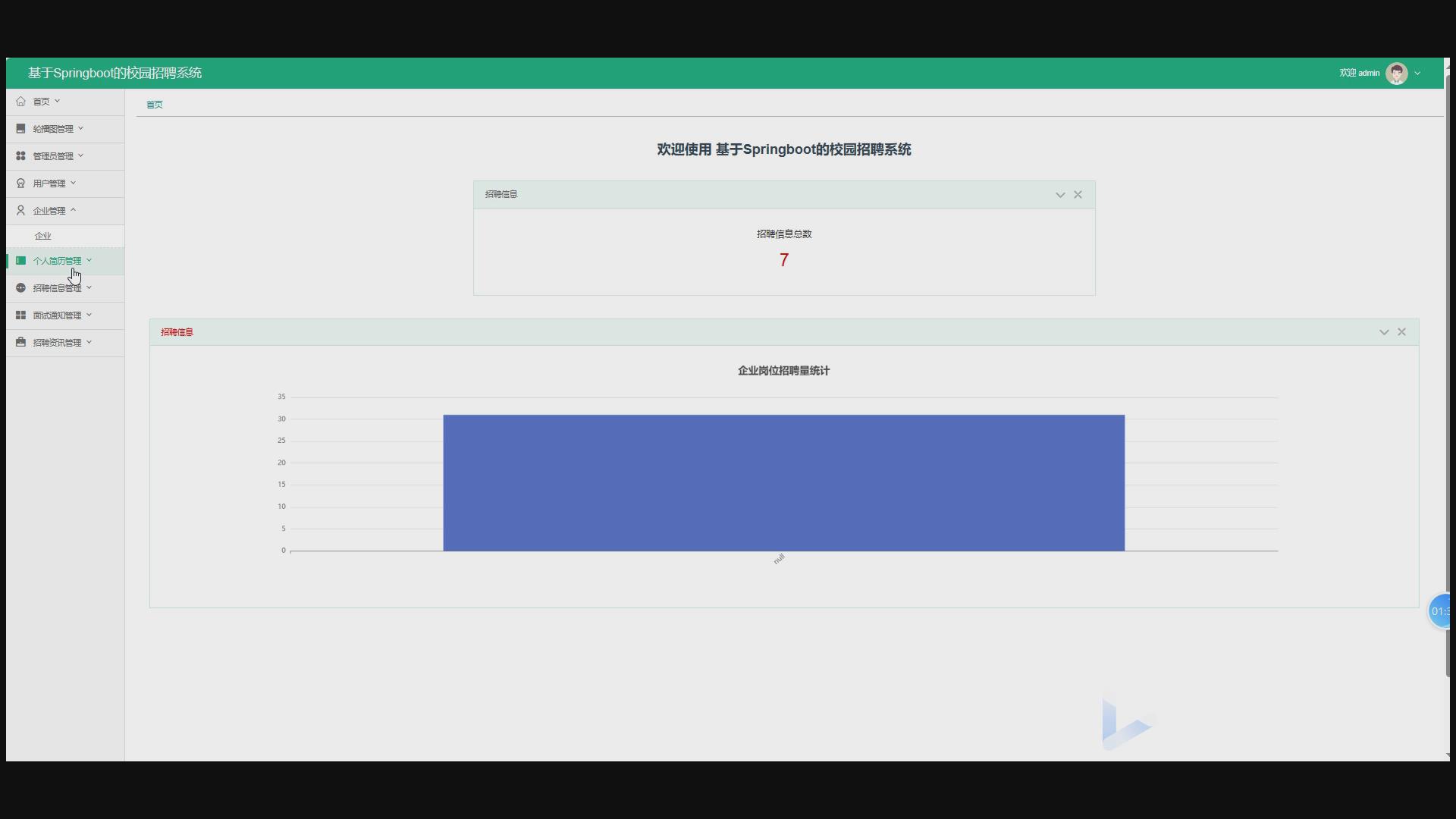 vue3基于Springboot的校园招聘求职系统django python_vue.js 3求职-CSDN博客