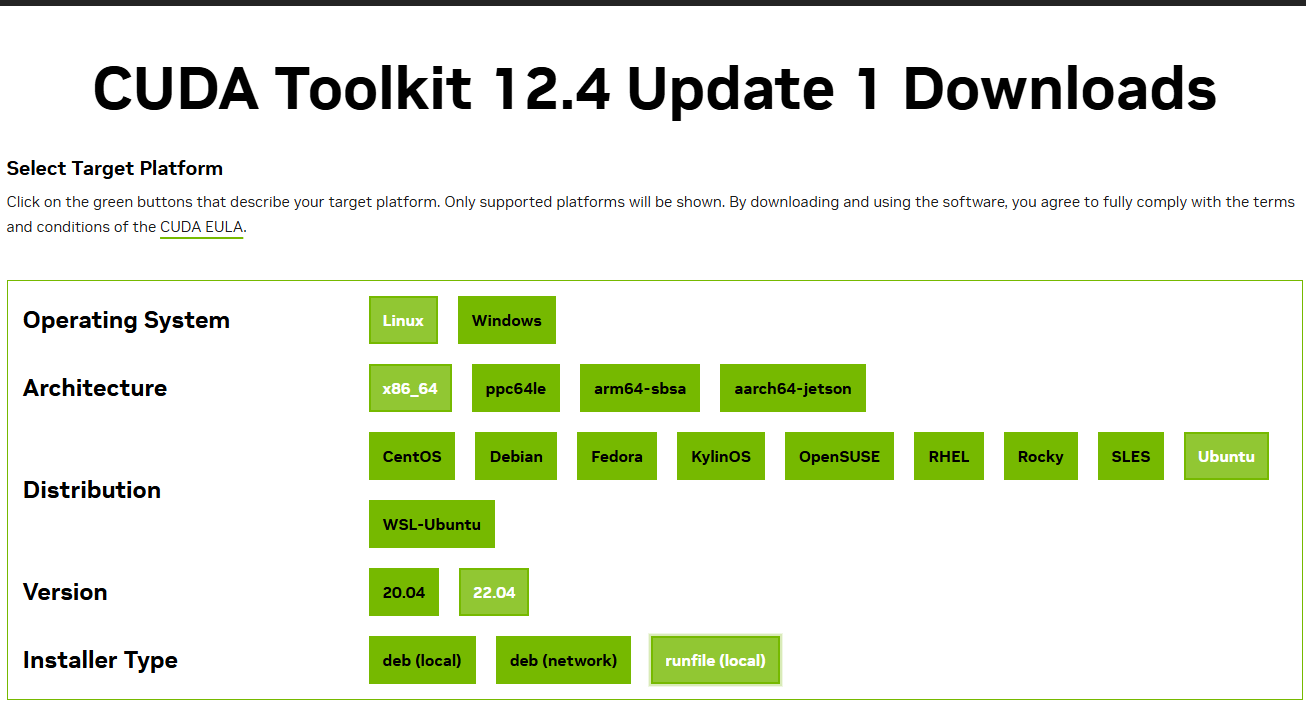 Ubuntu Server 22.04 Cuda 环境安装_ubuntu22.04-CSDN博客