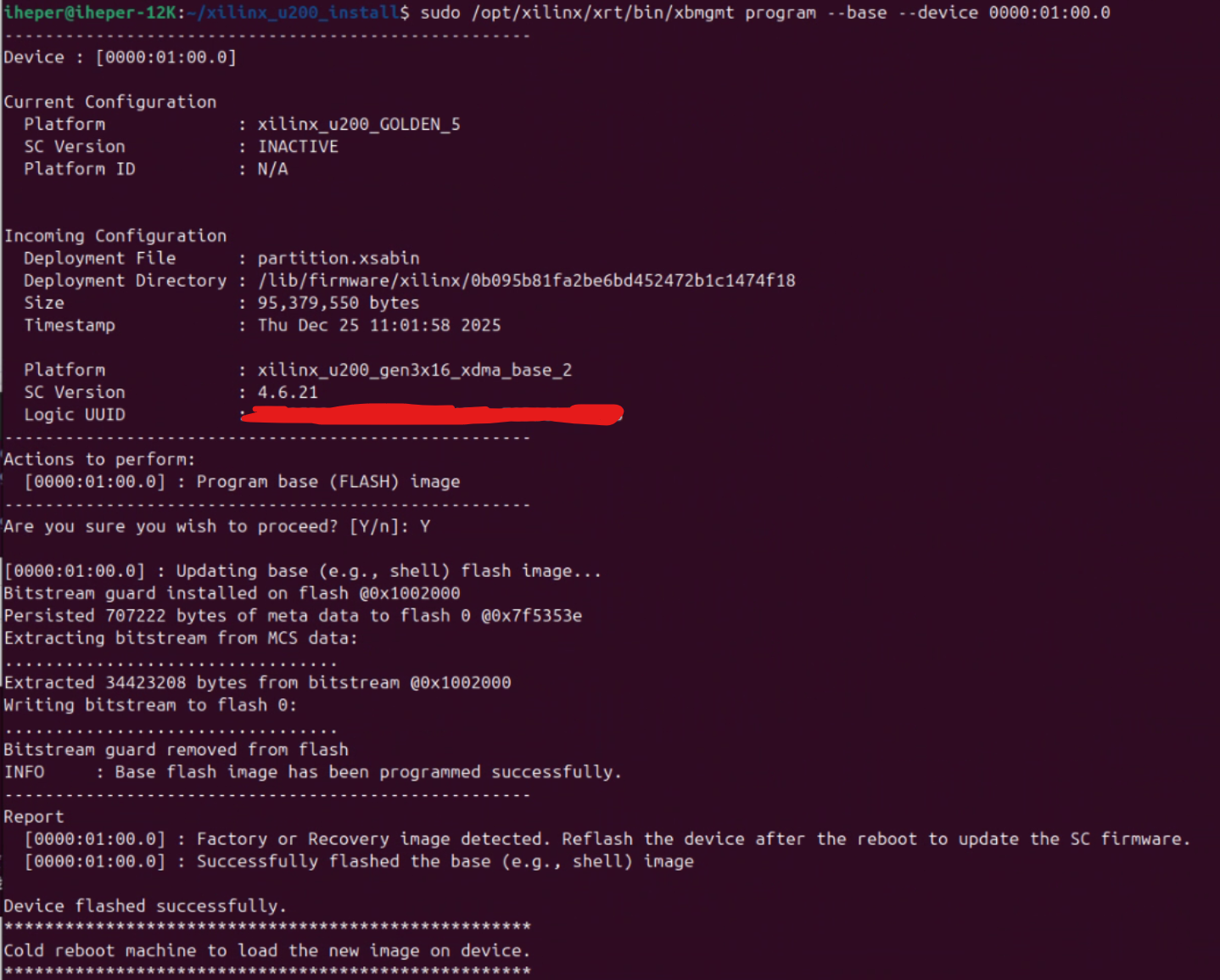 Xilinx Alveo U200 安装记录(二)_fpga u200-CSDN博客