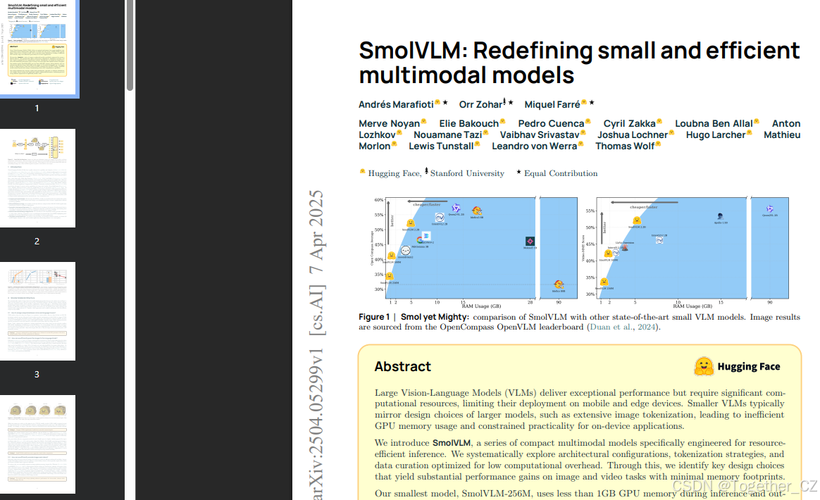 SmolVLM: Redefining small and efficient multimodal models——重新定义小型高效多模态模型_smovlm-CSDN博客