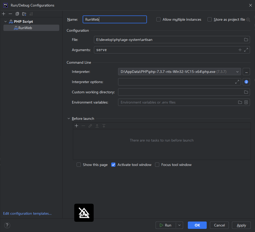 Laravel框架下 Phpstrom 编辑器运行项目脚本配置教程phpstom 运行laravel 10 Php项目 Csdn博客