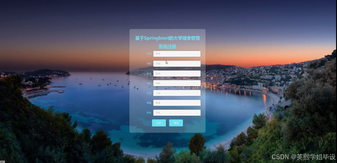 Springbootvue基于的大学宿舍管理系统【开题程序论文】vue宿舍管理系统论文 Csdn博客
