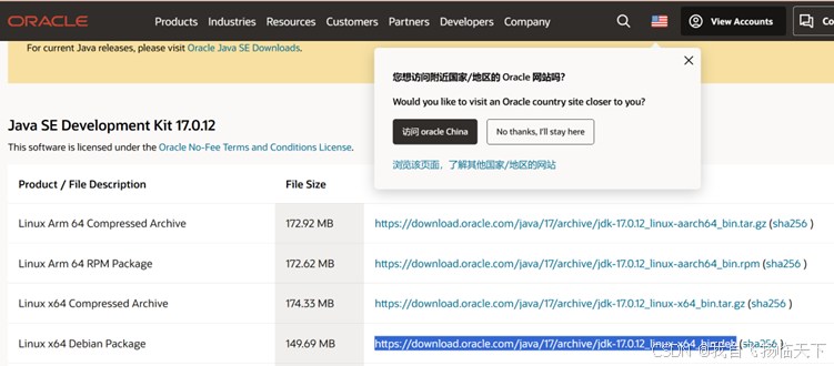 Linux(乌班图)安装指定版本JDK_linux 指定jdk版本-CSDN博客
