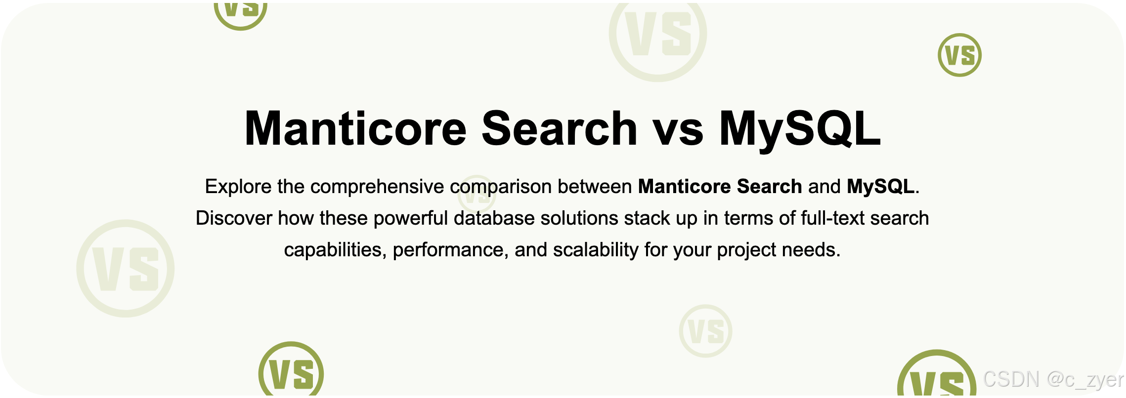 将关系型数据从MySQL迁移到Manticore Search