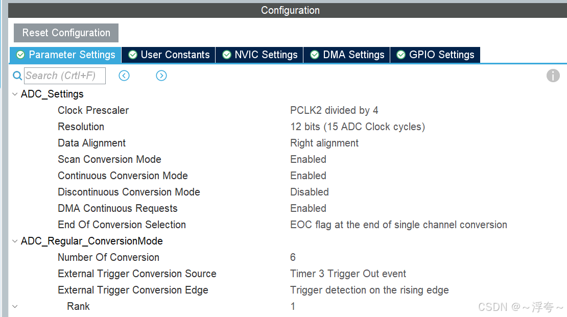 ADC多通道+DMA+TIM3+五次取平均+CubeMX配置_4 hal adc dma tim-CSDN博客