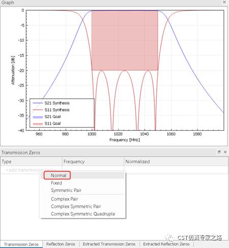CST在FD3D里面综合滤波器时如何添加传输零点-CSDN博客