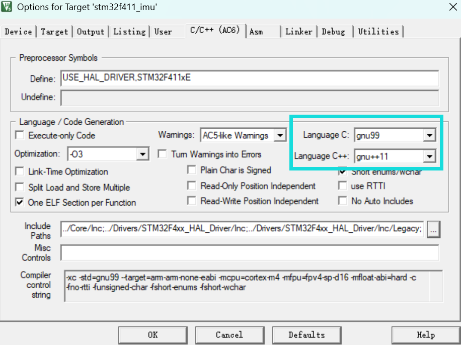 Keil5使用cubemx配置的freertos编译报错：error Unknown Type Name ‘forceinline Note Expanded From Macro