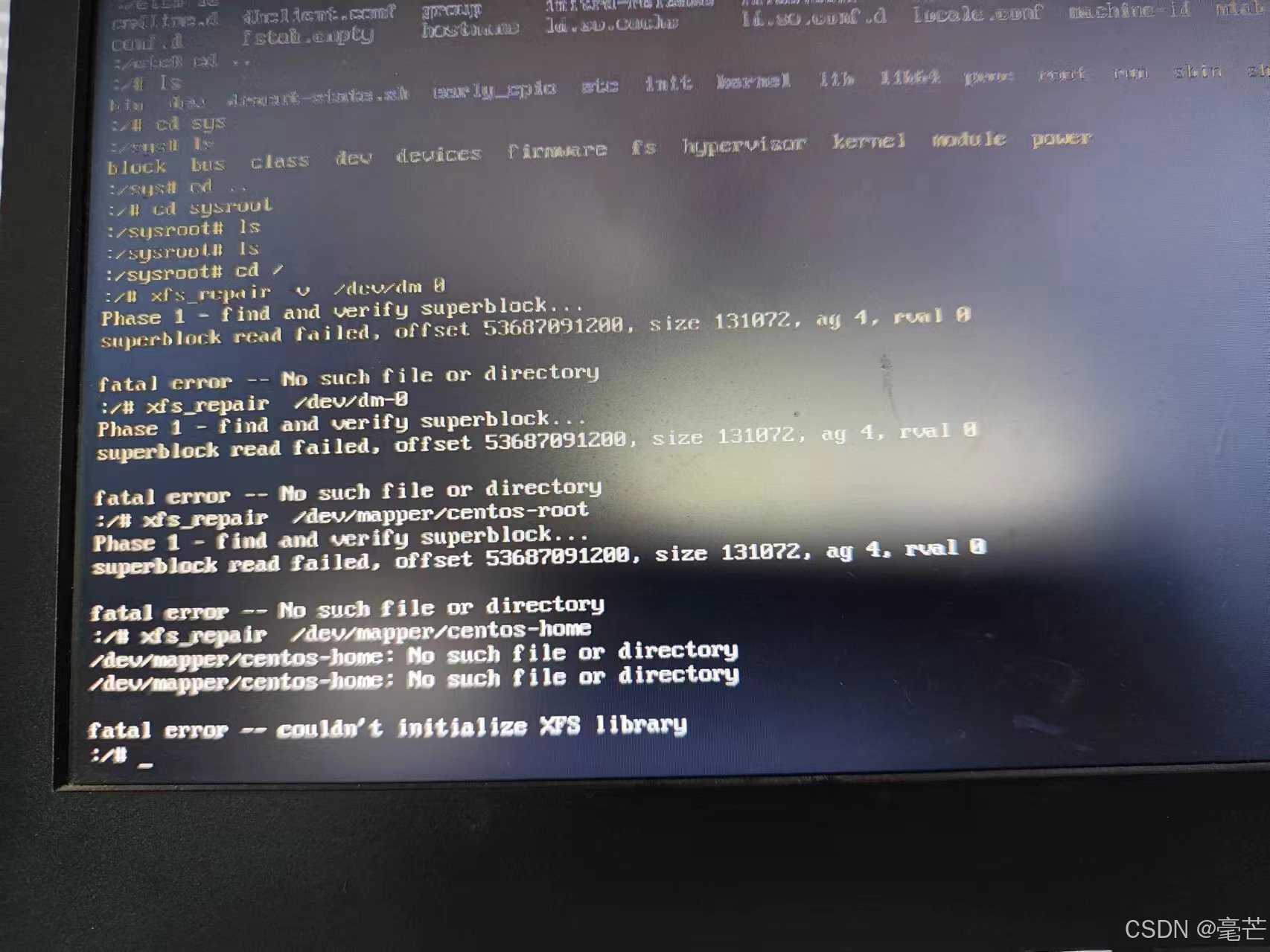 Linux运维笔记-4_couldn't initialize xfs library-CSDN博客
