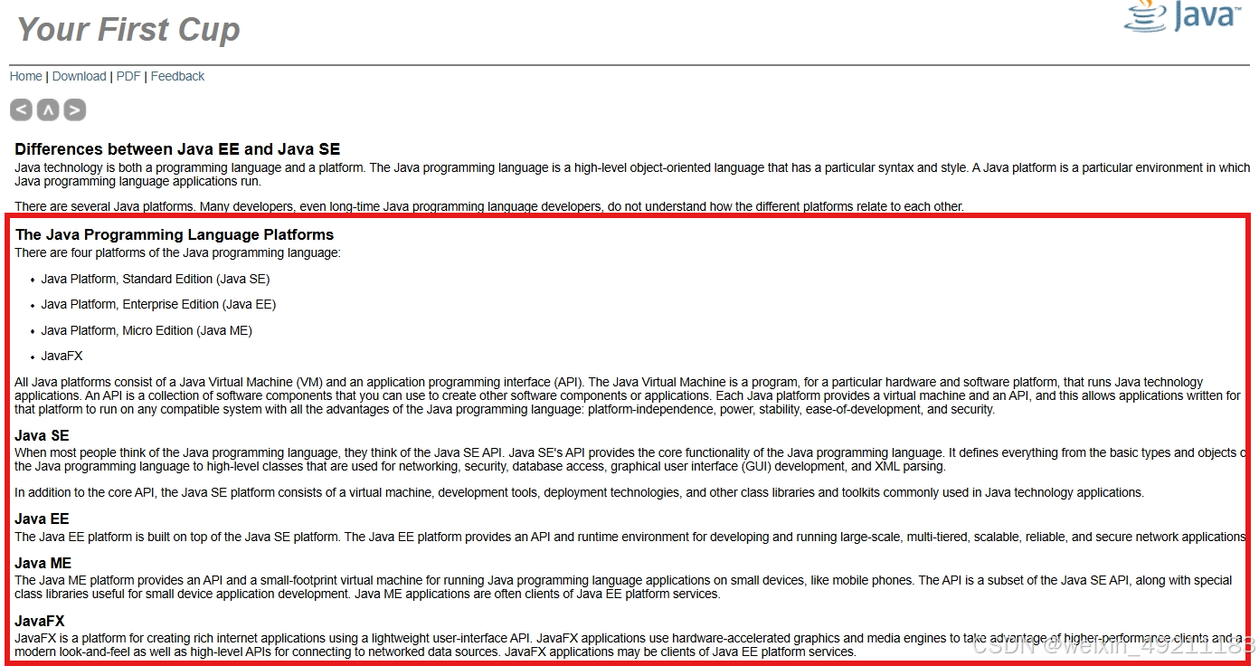 Java技术_语言|平台_Java SE|EE|ME|Fx_JDK(JRE)_SDK_API|Java API|Java SE API-CSDN博客