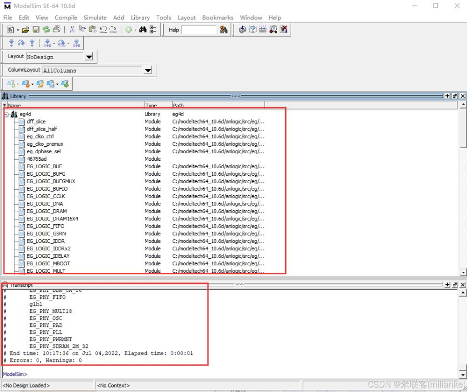 [米联客-安路-EG4D] FPGA基础篇连载-03安路TD结合modelsim仿真_安路fpga仿真-CSDN博客