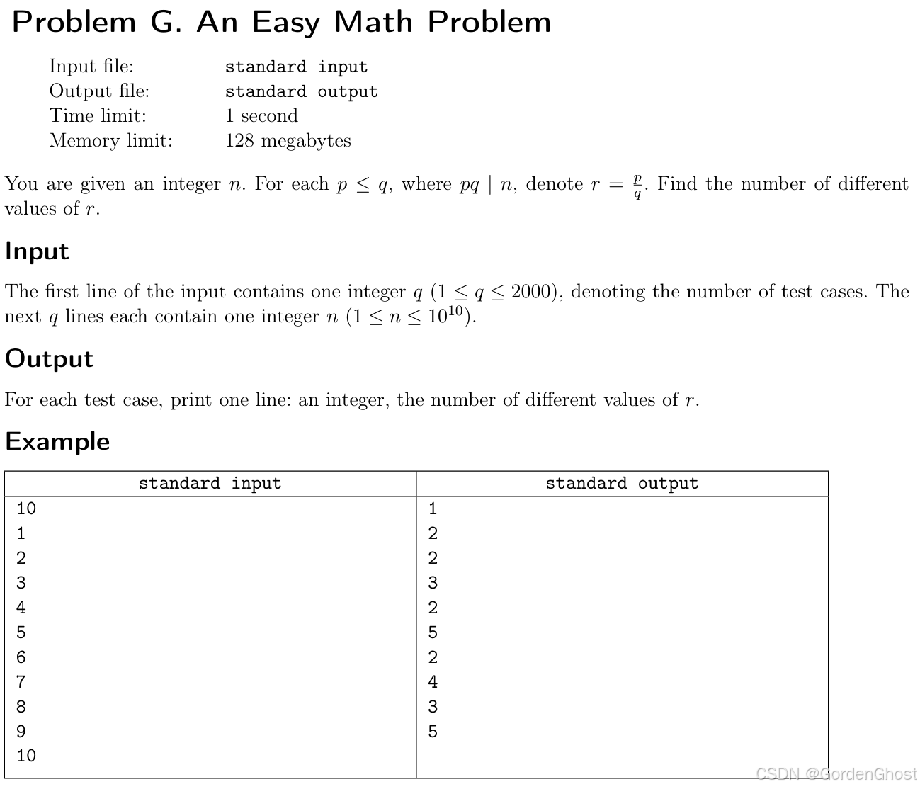 An Easy Math Problem（The 3rd Universal Cup. Stage 9: Xi‘an）_an easy math problem西安-CSDN博客