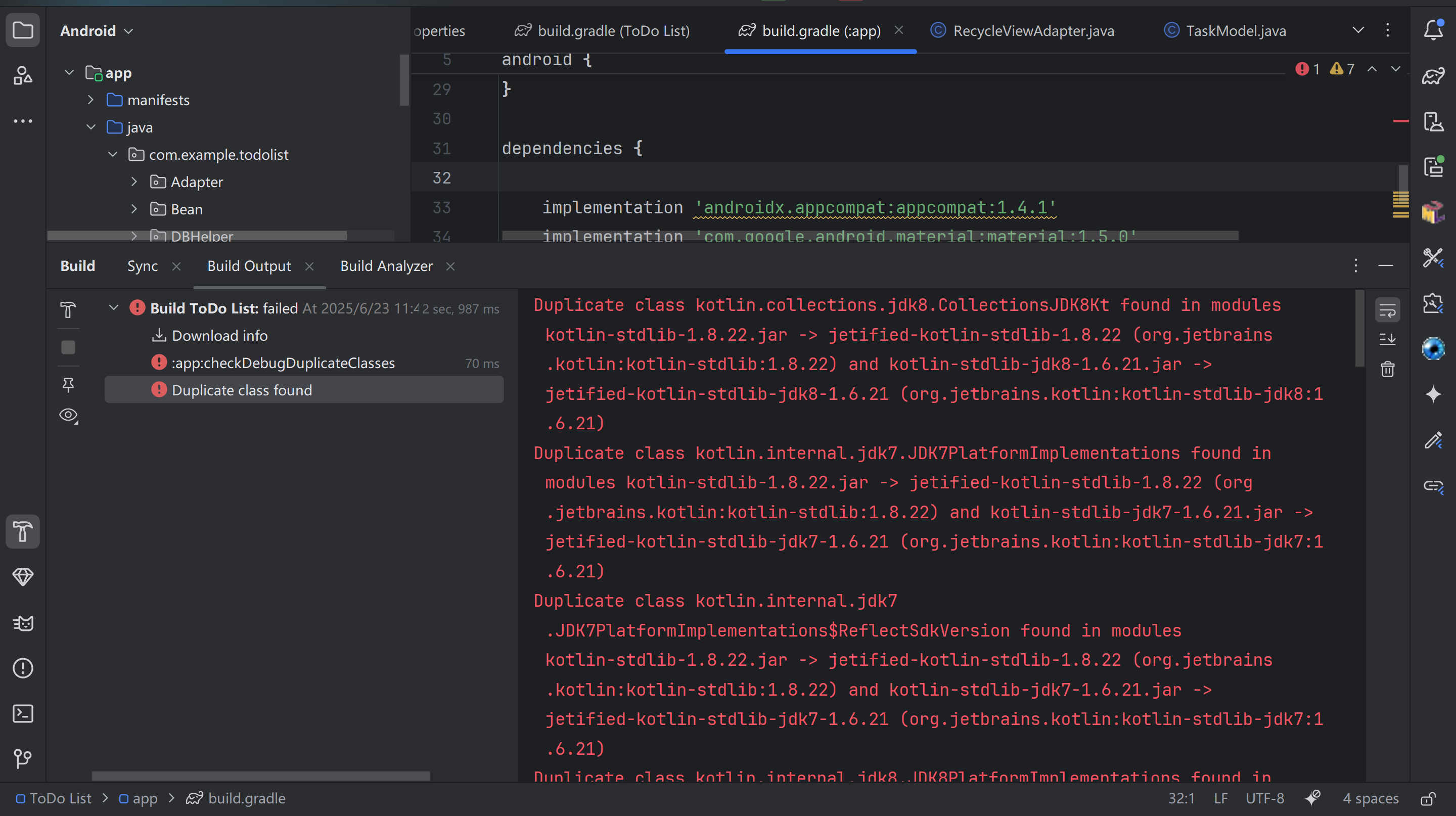 解决Android报错 Duplicate class found_android studio duplicate class-CSDN博客