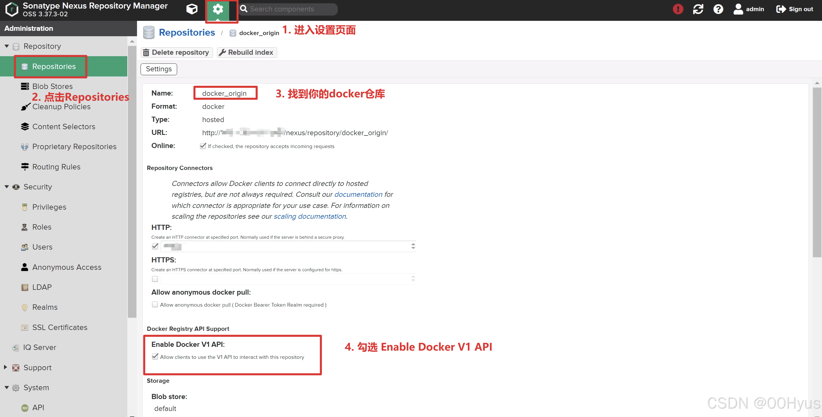 Nexus3 Docker 仓库中通过 v1 API 和 curl 命令查找、删除镜像_nexus curl api接口-CSDN博客