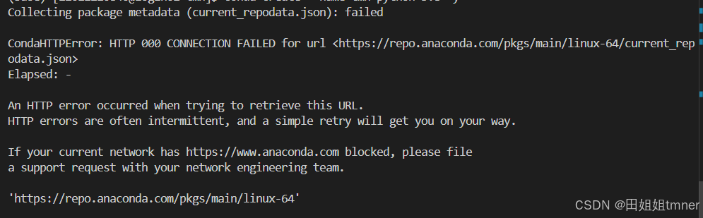 配置环境错误_collecting package metadata (repodata.json): done -CSDN博客