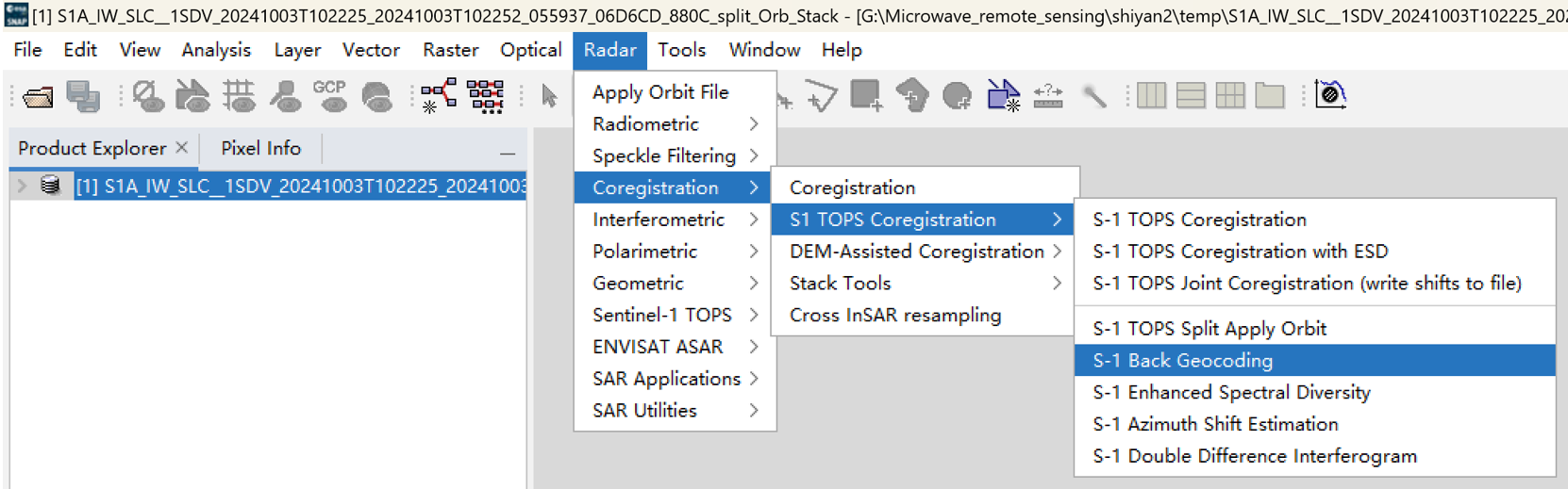 Sentinel-1 SLC影像生成DEM数据（SNAP）_snap用s-1 back geocoding配准后的图像binds里intensity有一张图只显-CSDN博客
