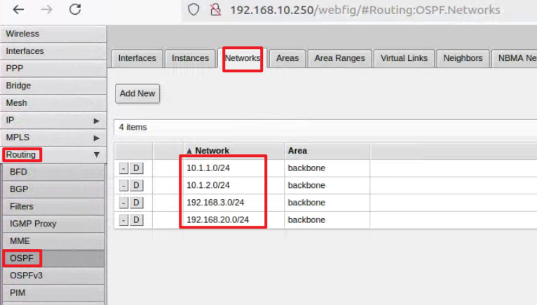 【光交换平台搭建】四、RouteOS配置OSPF（详细图文版）_routeros ospf-CSDN博客