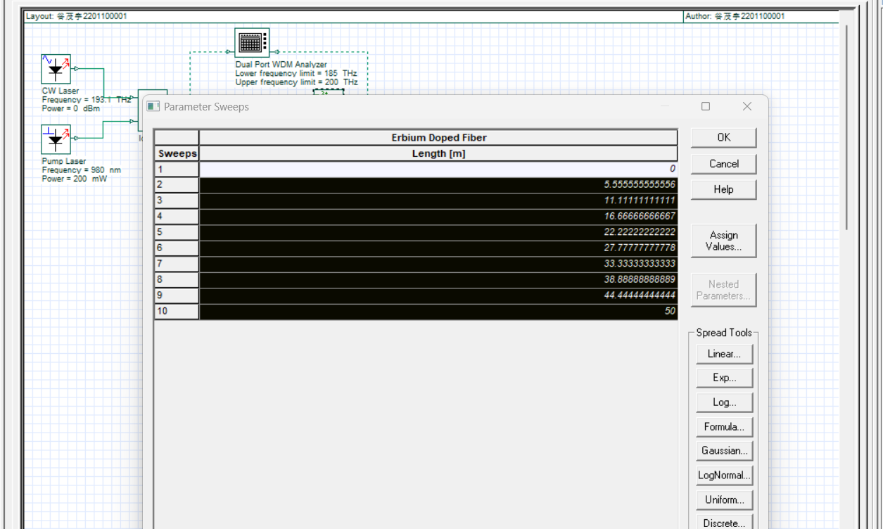 基于 OptiSystem 的掺铒光纤放大器（EDFA）分析_optisystem掺铒光纤放大器增益优化的设计-CSDN博客