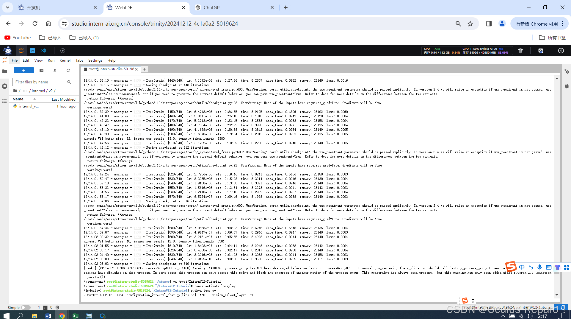 InternVL 部署微调实践_internvl github-CSDN博客