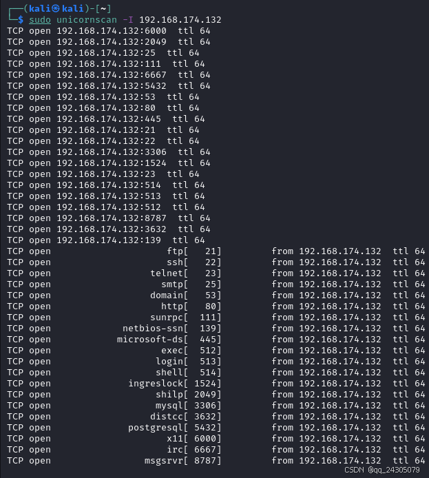 Unicornscan 全参数详细教程！Kali Linux教程！黑客渗透测试！-CSDN博客