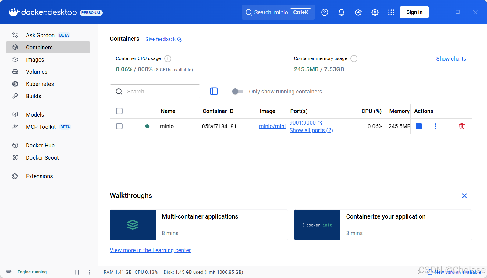 使用docker桌面端部署本地minio服务_docker minio 本地映射-CSDN博客