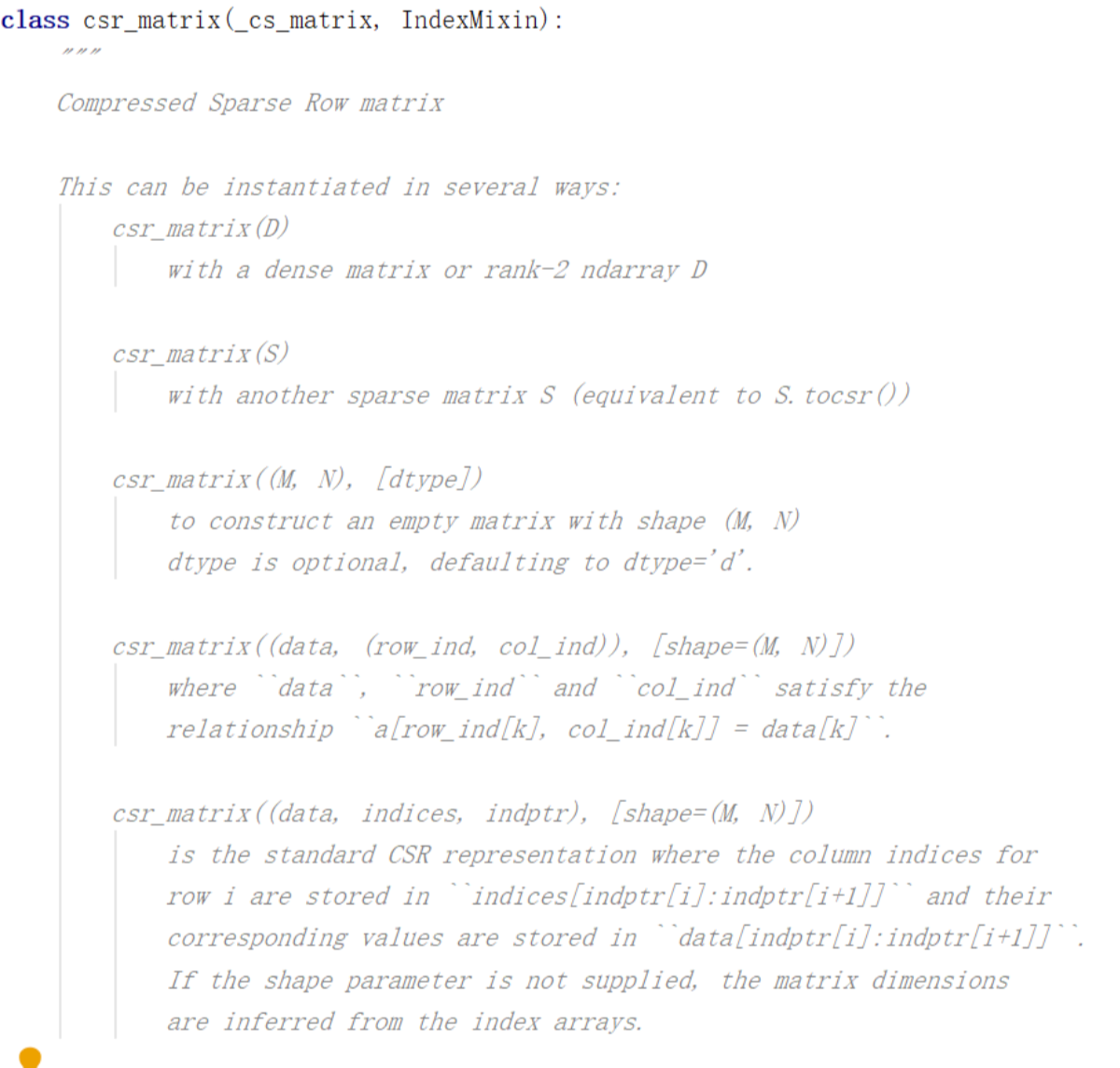 矩阵压缩技术CSR（scipy.sparse.csr_matrix）和CSC（scipy.sparse.csc_matrix）_csr矩阵压缩-CSDN博客