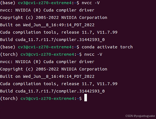 linux系统下不同conda环境使用不同cuda_每一个conda环境都可以对应一个cuda吗-CSDN博客