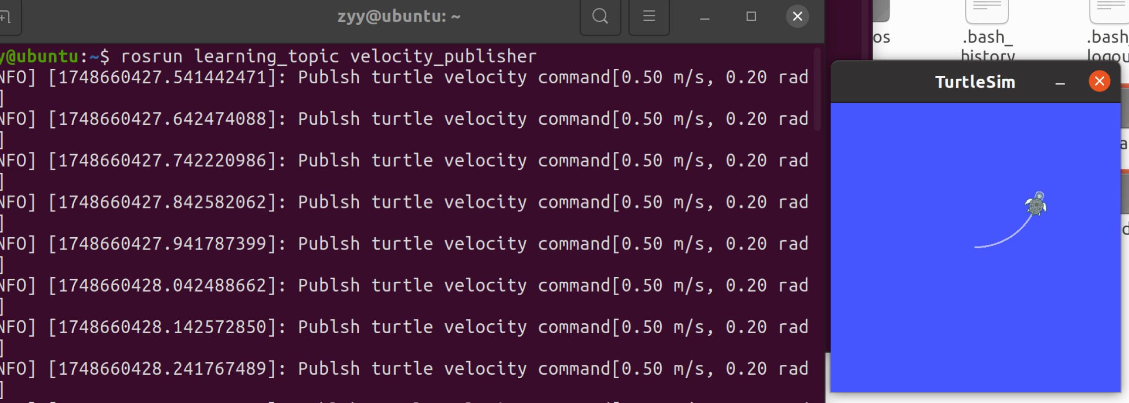 ROS笔记1——用C++和python实现publisher（以小海龟为例）_rospy.publisher-CSDN博客