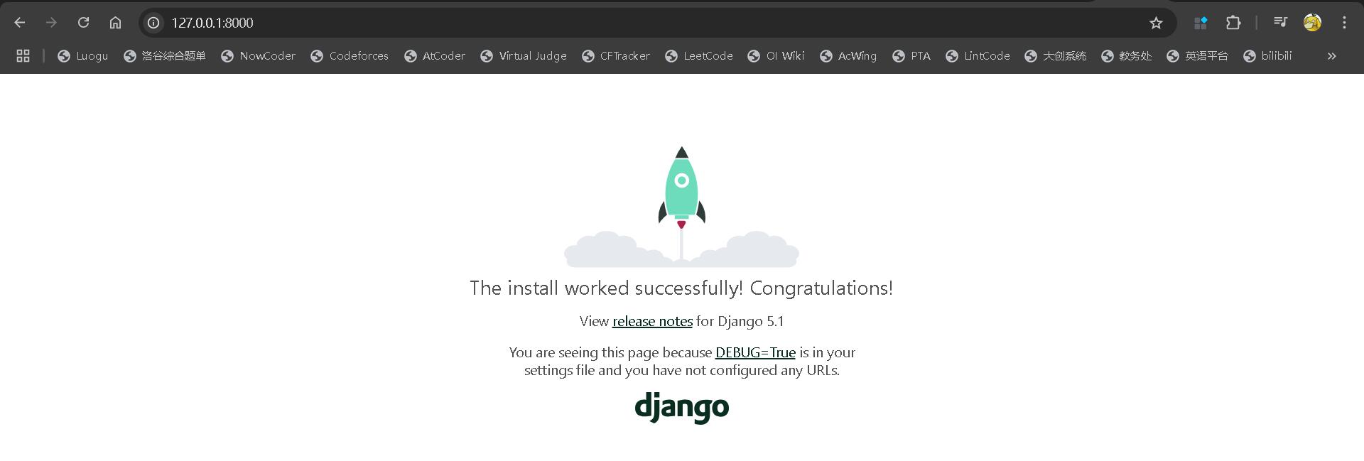 本地搭建Django框架——实现网页展示_vscode django-CSDN博客