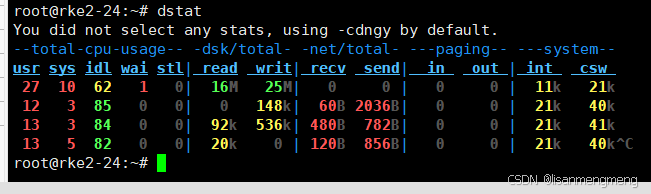 dstat 命令介绍_dstat命令-CSDN博客